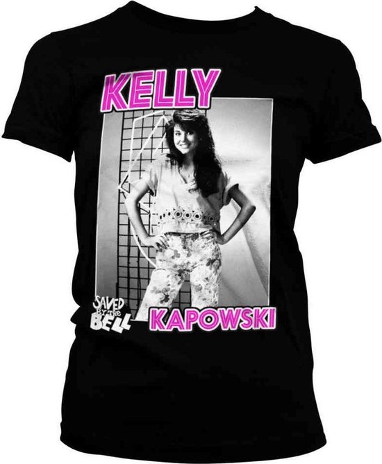 Saved By The Bell Dames Tshirt -XL- Kelly Kapowski Zwart | bol
