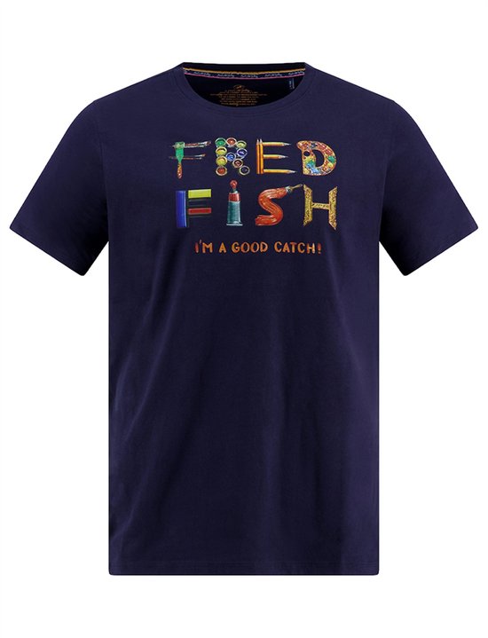 A Fish Named Fred T-shirt Fred Fish Navy (33.403 - 604) | bol