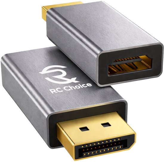 DisplayPort naar HDMI Adapter - 4K 60Hz - DP Male naar HDMI Female ...