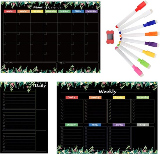 Magnetische Kalender - Koelkast Planner - Dagelijks Plannen ...