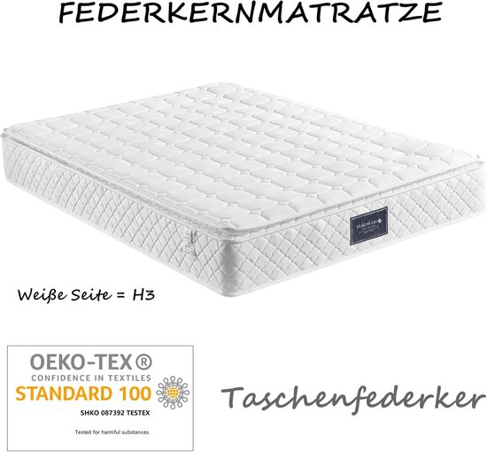 Pocketveringmatras - Ergonomisch matras - Ontspannen slapen - 7 zones ...