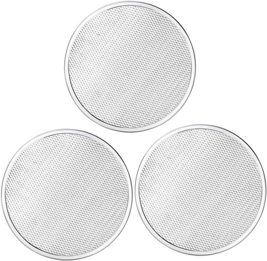 Pizzapan Gaten - Bakset Gaas - Pizza Bakken - Gegoten Uit Eén Stuk - 3 ...