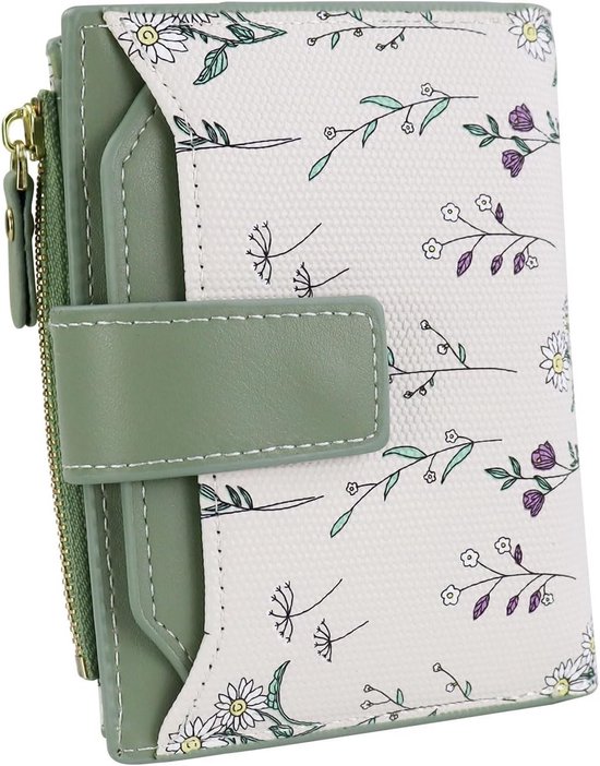 Vrouwen Bifold Portemonnee met Grote Capaciteit en Verwijderbare Mini ...