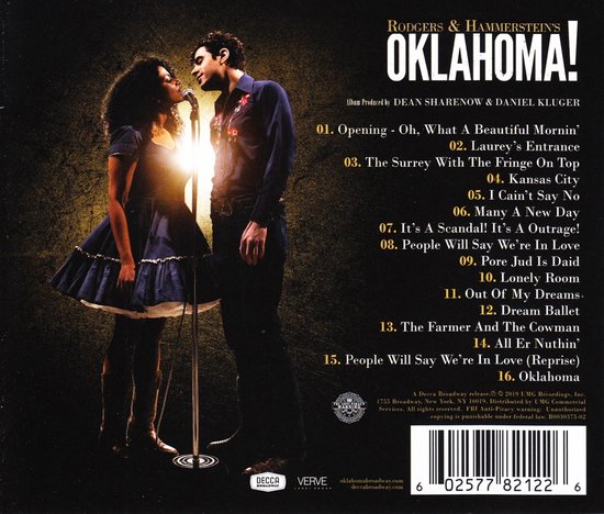 Oklahoma! 2019 Broadway Cast Recording, various artists | CD (album ...