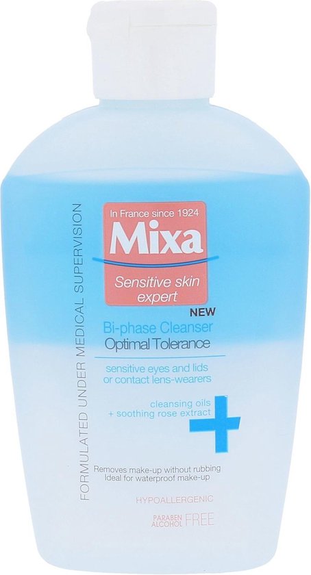 Mixa - Bi-Phase Cleanser - 2-Phase Eye Make Up Remover - 125ml | bol