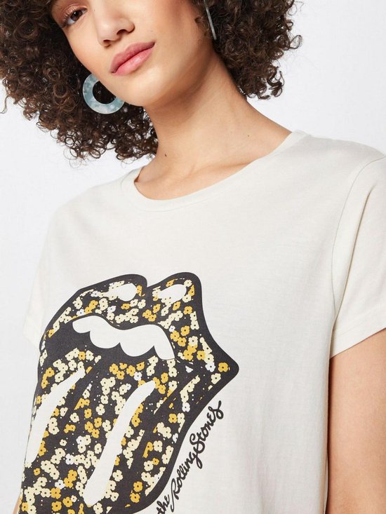 Catwalk Junkie shirt rolling stones buttercup Wit-m | bol.com