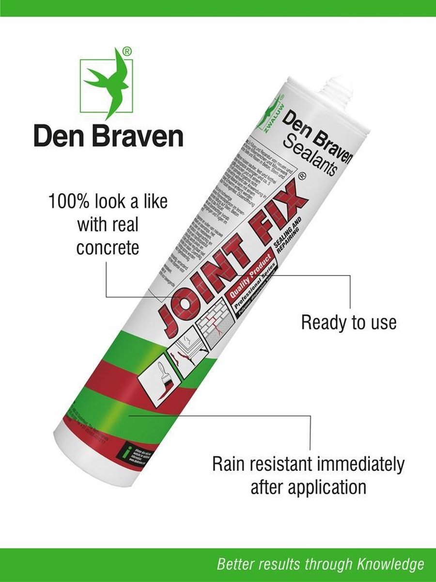 Zwaluw Joint Fix voegenreparatie - 310ml koker - lichtgrijs | bol