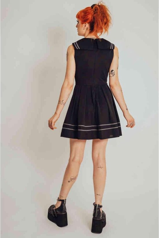 Jawbreaker Korte jurk -XL- Sailor Goth Zwart | bol