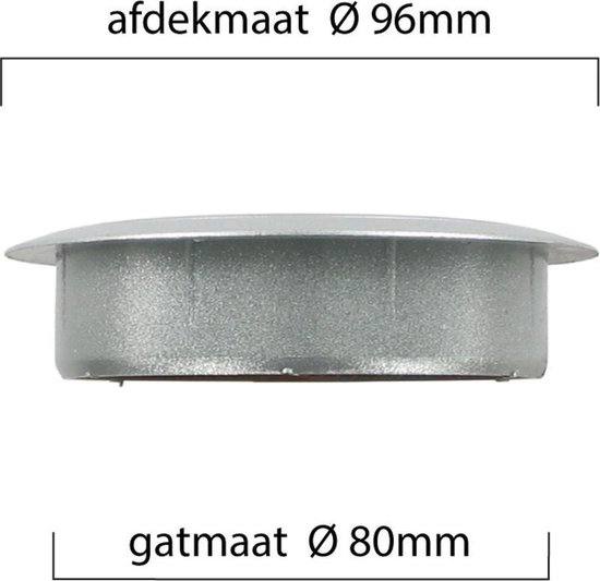 Kabeldoorvoer aluminium zilver 80 mm - Elektra kabeldoorvoeren buizen ...