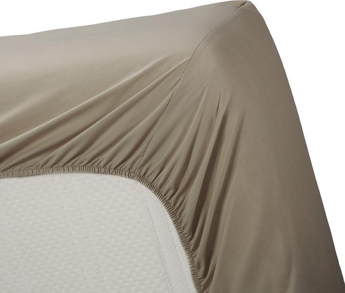 Beddinghouse Percale katoen - Splittopper Hoeslaken - 180x200 - Taupe | bol