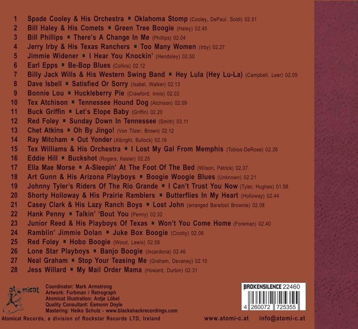 Hillbilly Boogie and Jive: Juke Box Boogie, various artists | CD (album ...