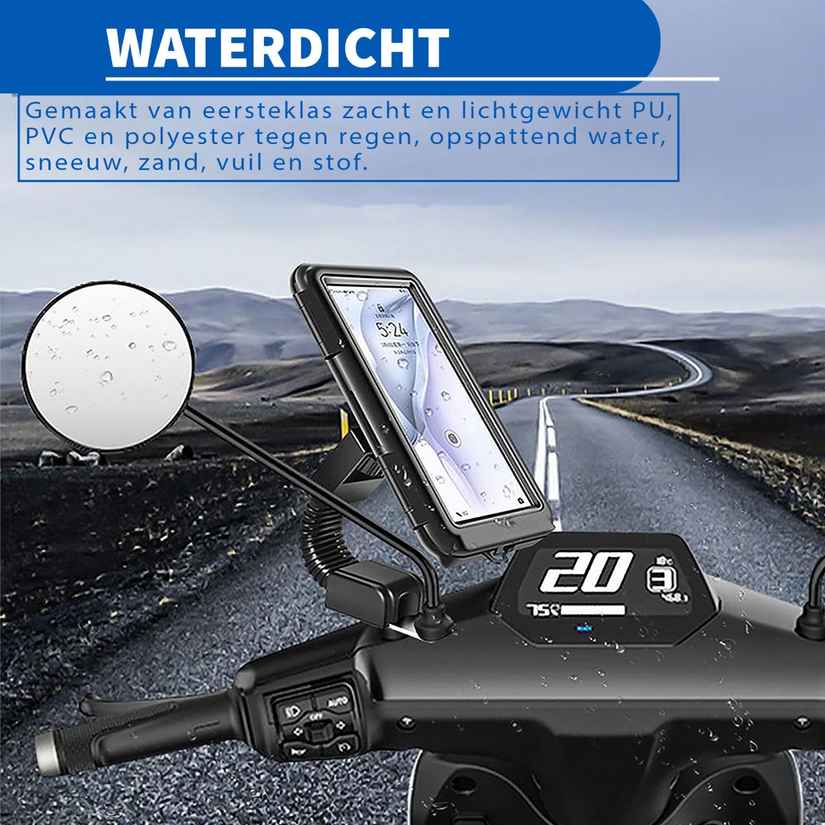 Phreeze Motor Telefoonhouder - GSM Houder Waterdicht - Geschikt voor ...