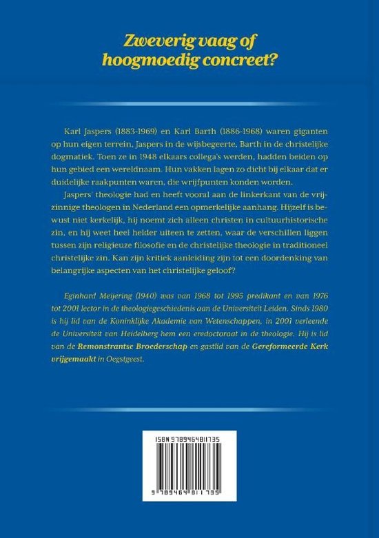 Zweverig vaag of hoogmoedig concreet? | 9789464811735 | Eginhard ...