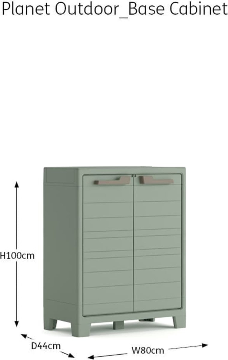 Keter-Tuinkast-Planet-laag-jade-grijs | bol