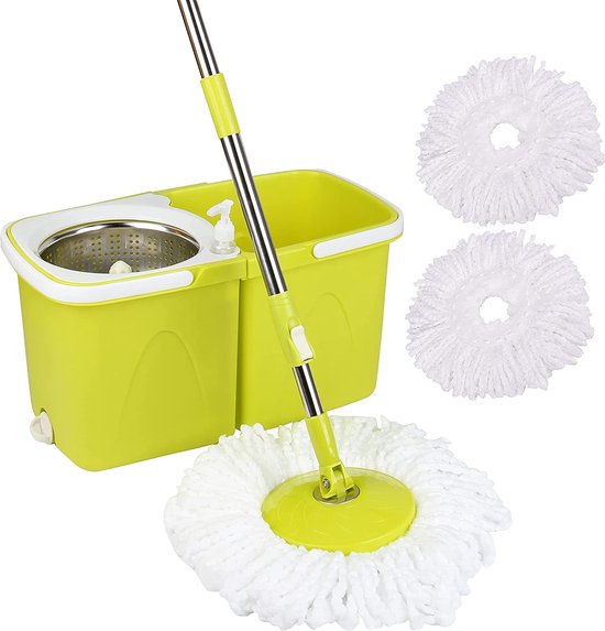 Dweil-en emmer sets - 2 afzonderlijke stapelbare emmers met 2 ...