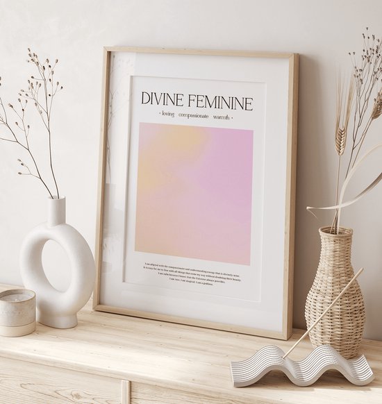 Divine Feminine Poster - Wallified - Tekst - Poster - Wall-Art ...