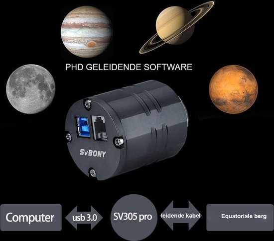 SVBony - SV305 - Pro Telescopische camera - Autoguider - 1.25 inch - 3. ...