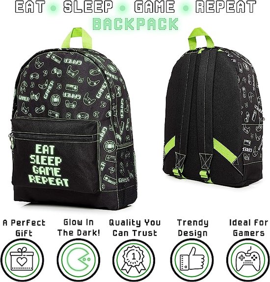 Gamer School Bag, Game On Backpack in 3 Variants, Cute Camouflage ...