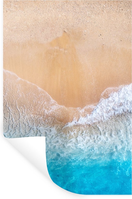 Muurstickers - Sticker Folie - Strand - Zee - Zand - Zomer - Blauw ...