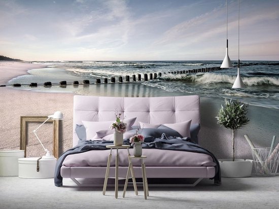 Fotobehang - Vlies Behang - Strand en Zee - 254 x 184 cm | bol