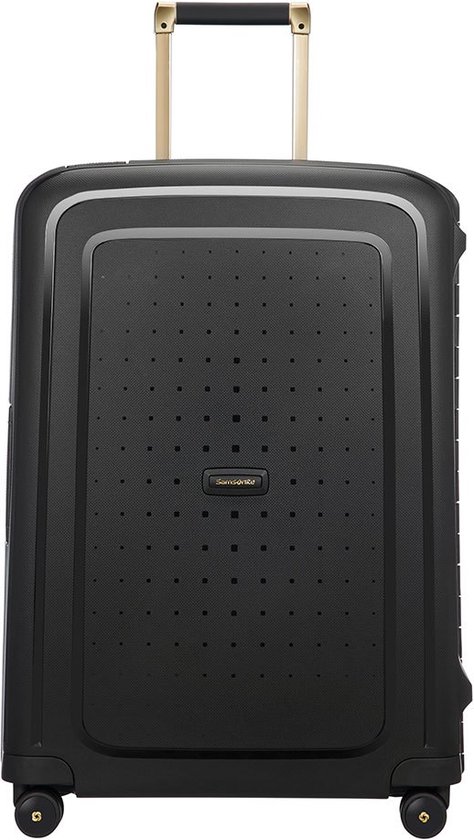 Samsonite Reiskoffer - S'Cure Dlx Spinner 69/25 (Medium) Black/Gold ...