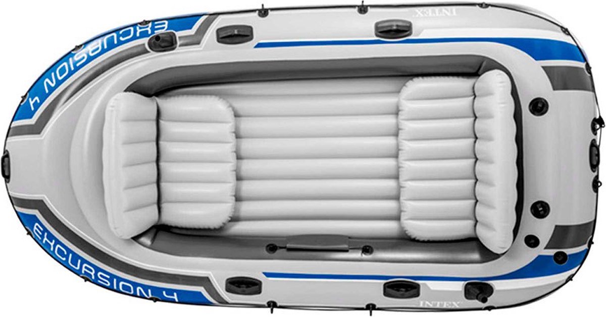Intex Excursion 4 Boat Set - 315 x 165 x 43 cm | bol