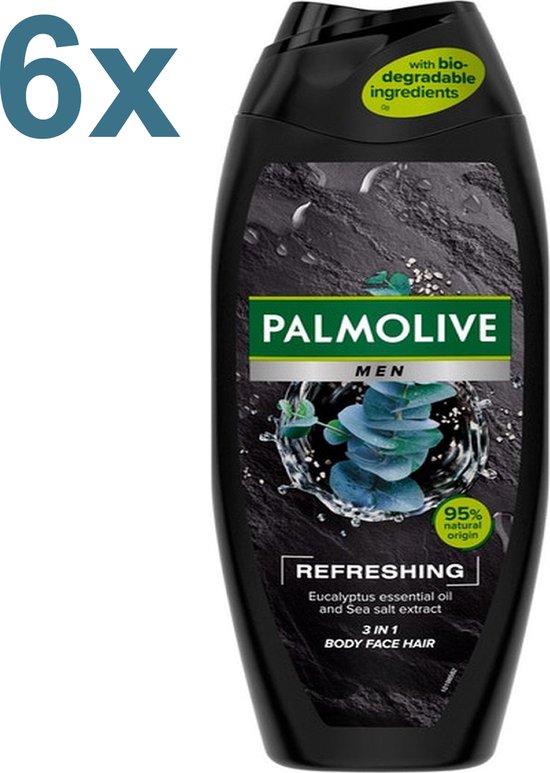 Palmolive - MEN - Refreshing - 3in1 Body, Face & Hair - Douchegel - 6x ...