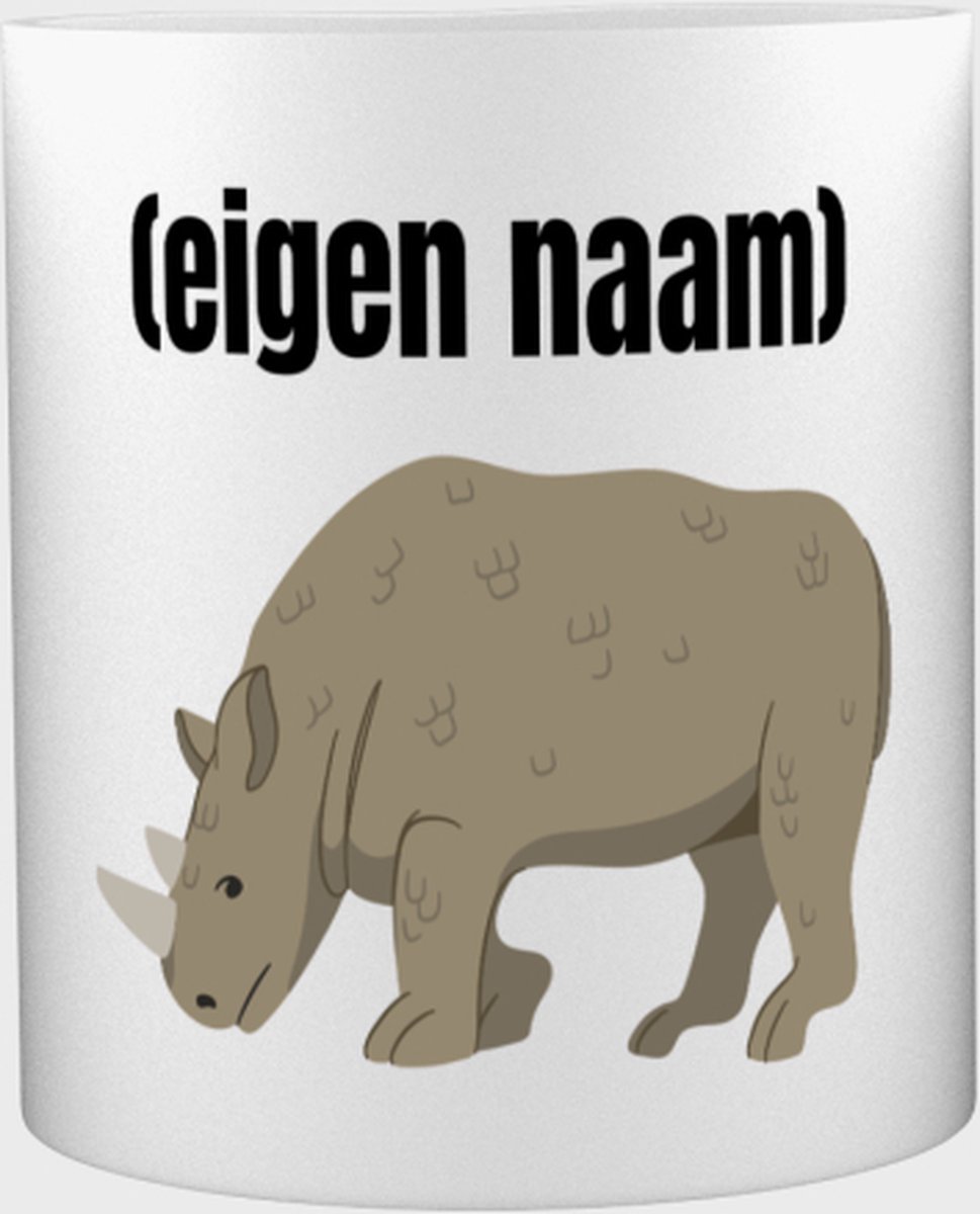Akyol - neushoorn met eigen naam Mok met opdruk - neushoorn - neushoorn ...