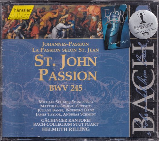 St. John passion - Johann Sebastian Bach - Gächinger Kantorie en Bach ...