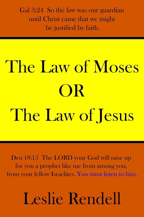 Bible Studies 4 - The Law of Moses (ebook), Leslie Rendell ...