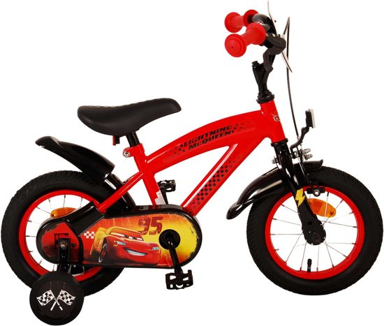 Vélo pour enfants Disney Cars - Garçons - 12 pouces - Rouge | bol