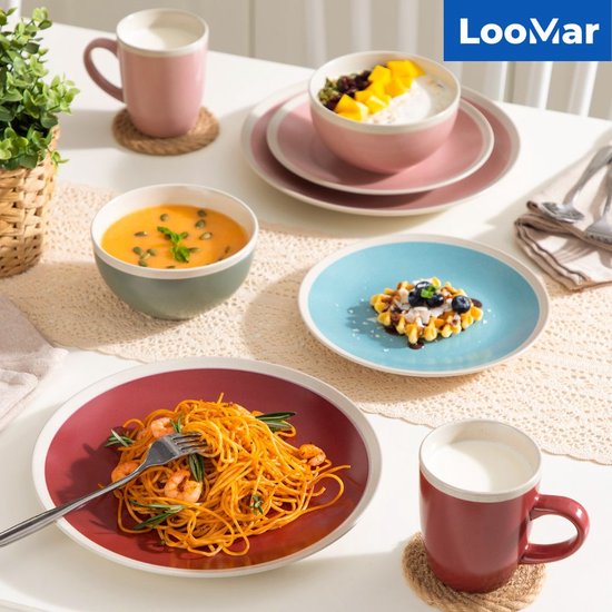 Ensemble de vaisselle de Luxe LooMar - 16 pièces - 4 personnes ...