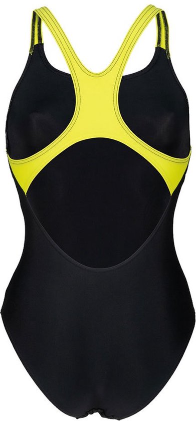 Arena W Swimsuit Swim Pro Back Graphic Black-Softgreen | bol
