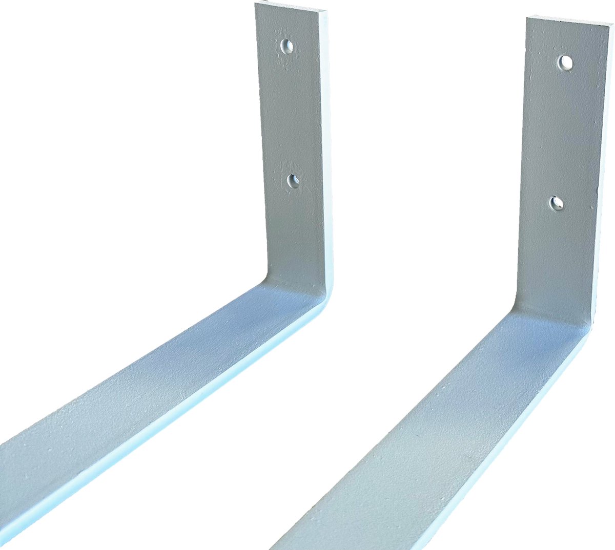 GoudmetHout Industriële Plankdragers L-vorm UP 30 cm - Staal - Mat Wit ...
