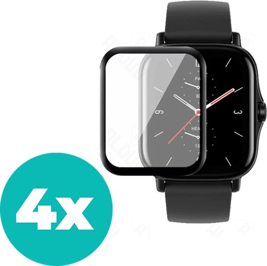 Bescherming geschikt voor Xiaomi Amazfit GTS 2 screenprotector - 4 stuks - Geschikt... | bol