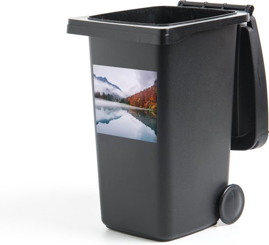 Container sticker Herfst - Mist - Water - Landschap - 40x40 cm - Kliko ...