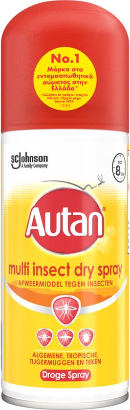 Autan Multi Insect Dry Spray 25% Deet 100 ML | bol.com