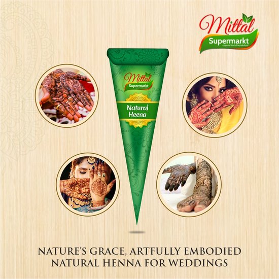 Mittal - Henna - 3 pieces - Henna tattoo - Mehndi - Henna paste 3 cones ...