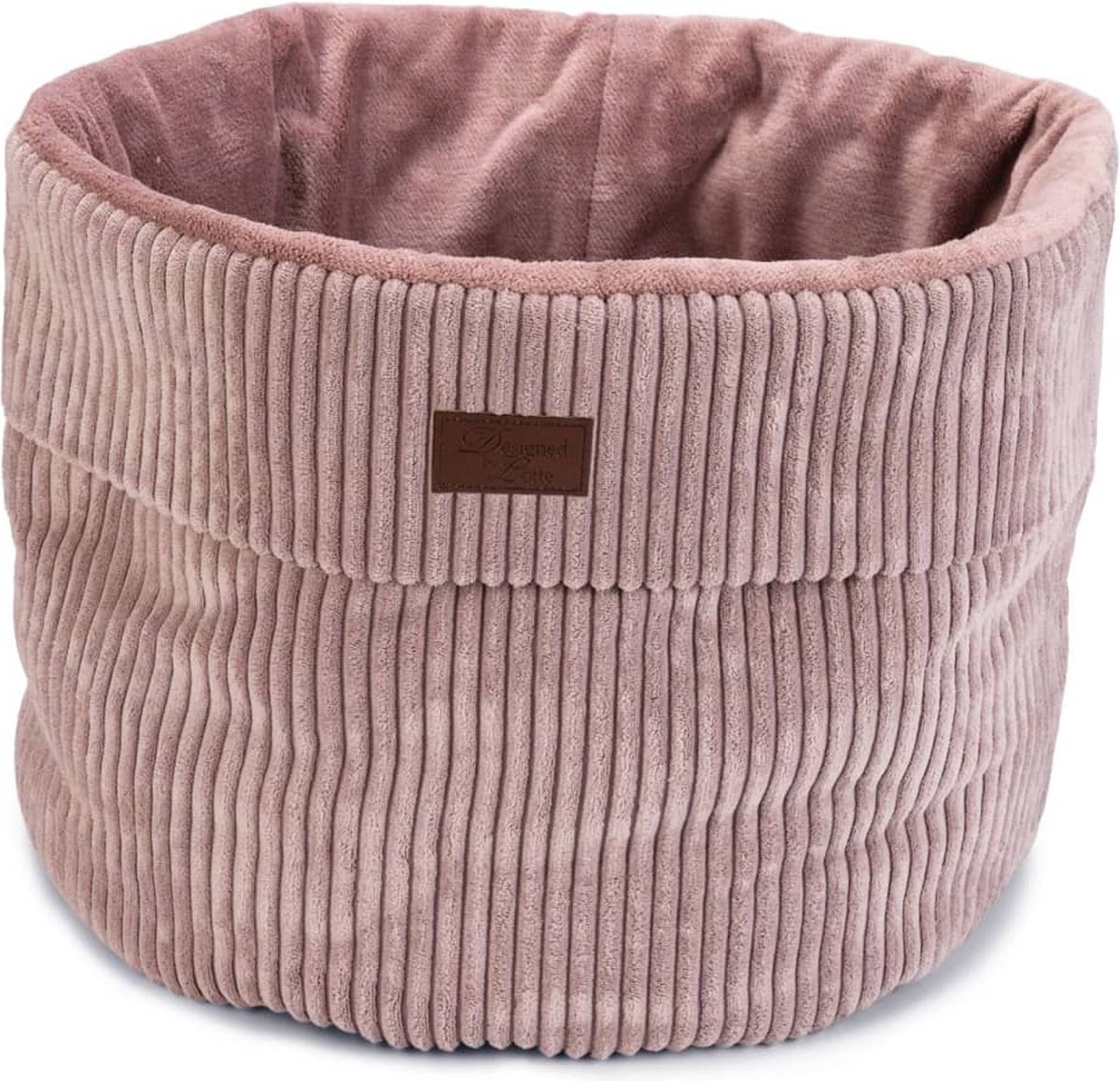 Designed by Lotte Ribbed - Kattenmand - Roze - 50x50x35 cm | bol.com