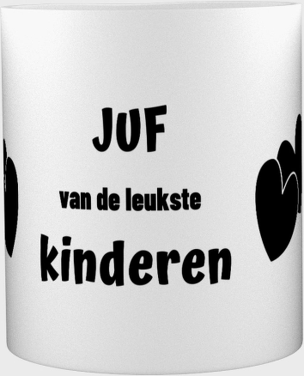 Akyol - juf van de leukste kinderen Mok met opdruk - juf - de leukste ...