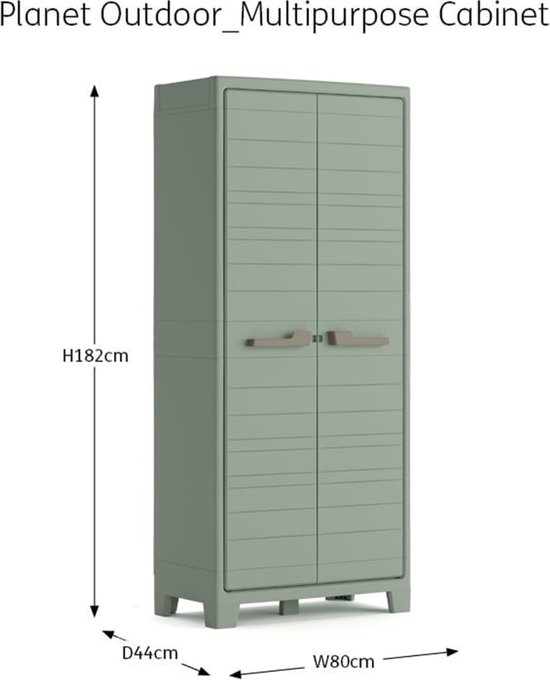 Keter Tuinkast Planet multifunctioneel jade grijs | bol