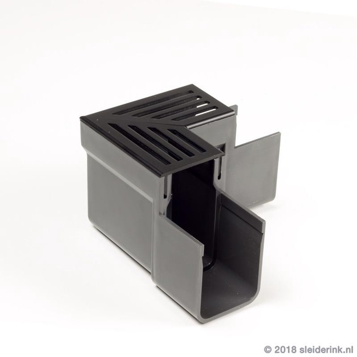 ACO Slimline Zwartkleurig Aluminium Hoekstuk lijngoot watergoot ...
