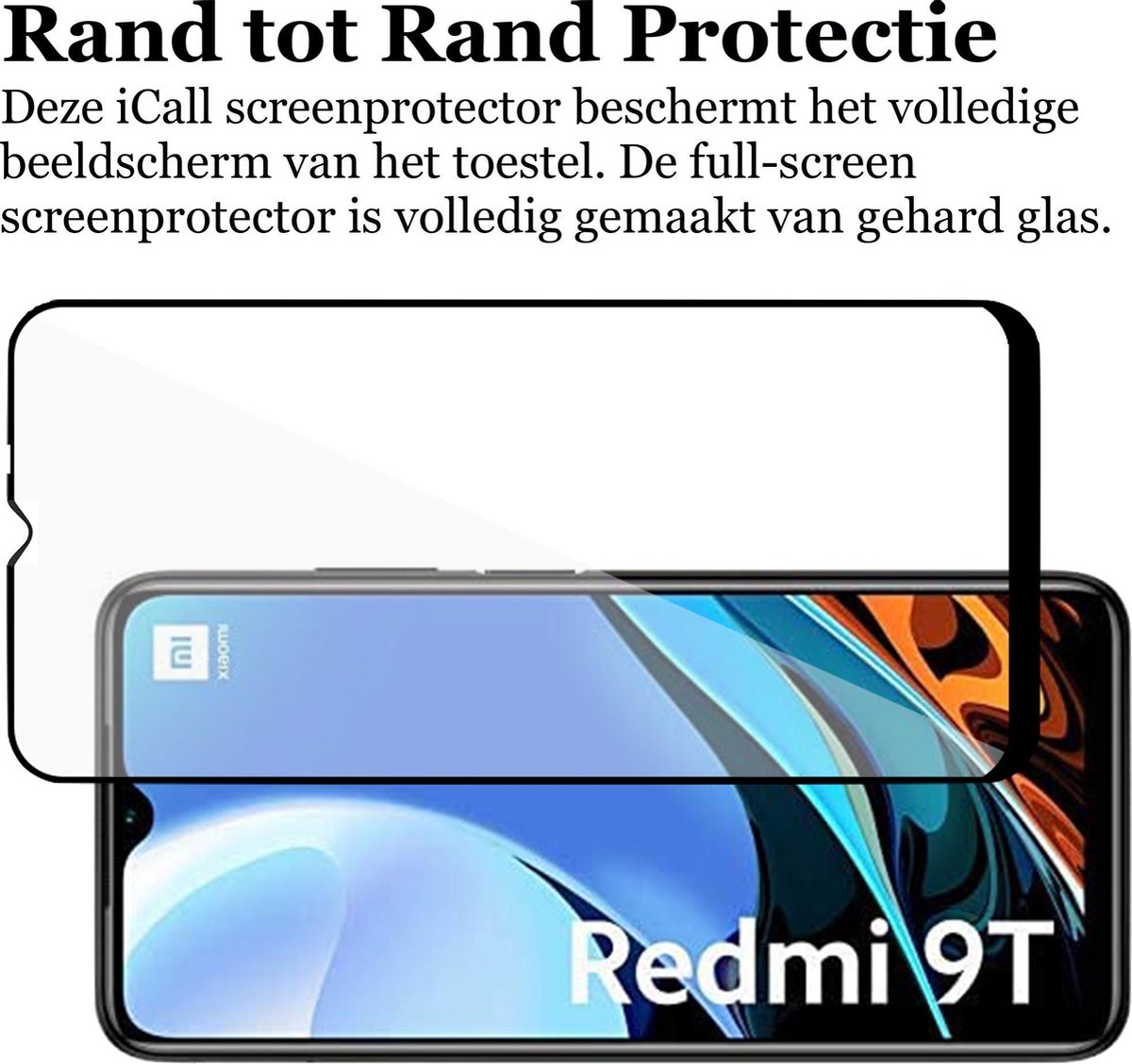 Xiaomi Redmi 9T Screenprotector - Xiaomi Redmi 9T Screenprotector Glas ...