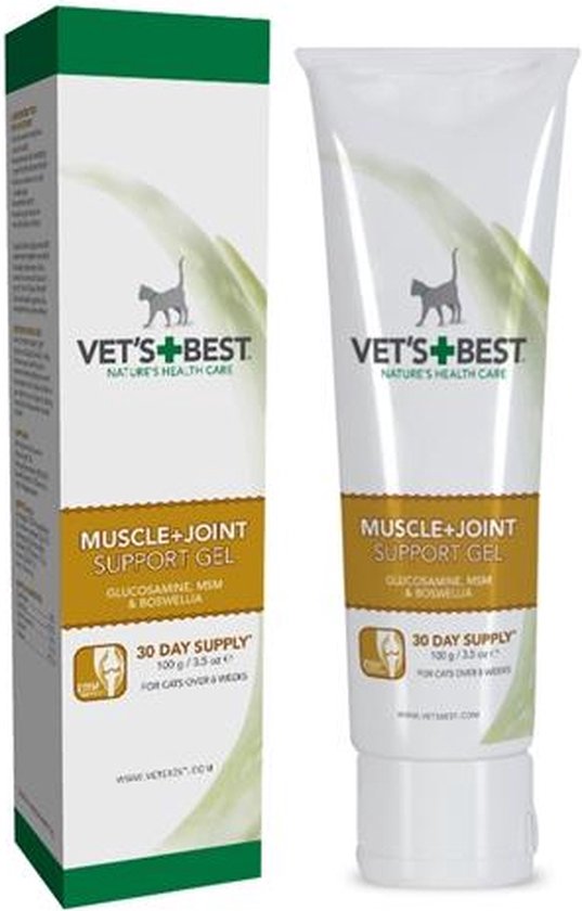 Vets best muscle+joint support gel kat 100 gr | bol.com