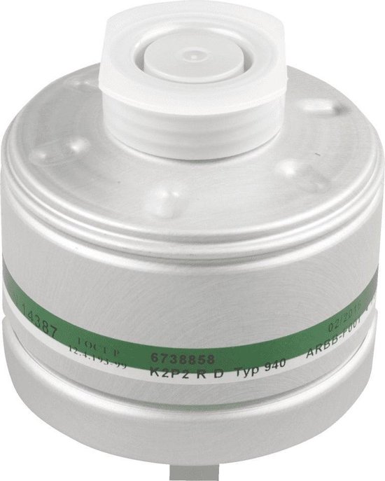 Dräger ademhalingsbeschermingfilter K2 P2 R D, EN 141, voor half ...