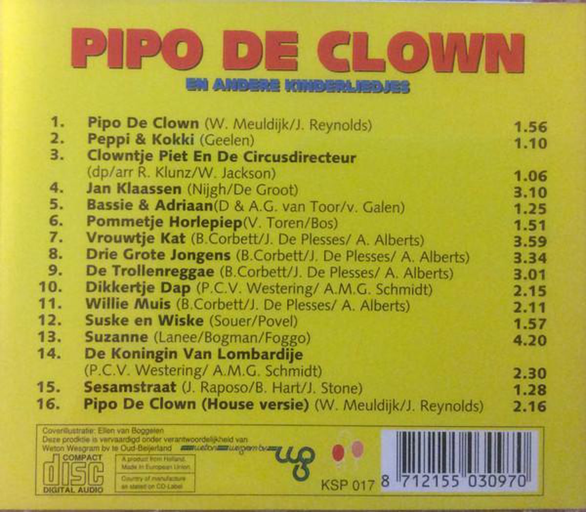 Pipo De Clown & Andere, Various | CD (album) | Muziek | bol.com