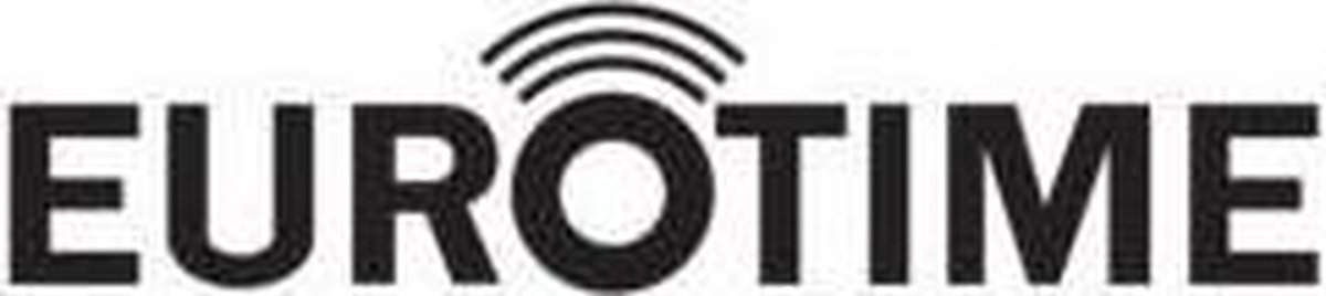 Eurotime 56862 Wandklok Zendergestuurd 40 Cm Zwart | bol