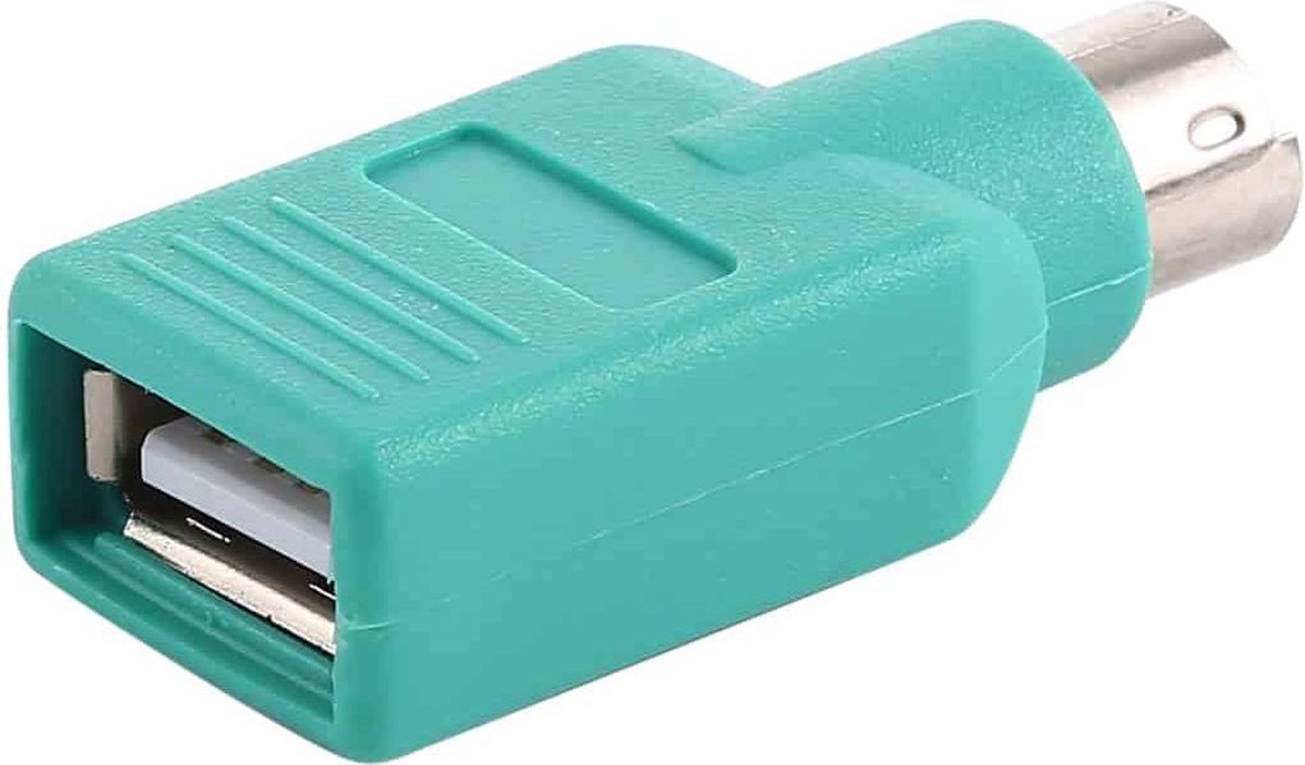 USB A Jack naar mini DIN6 mannetje Adapter (USB naar PS / 2) (groen ...