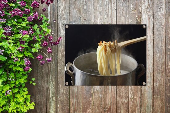 Tuin decoratie Spaghetti die wordt gekookt - 40x30 cm | bol.com