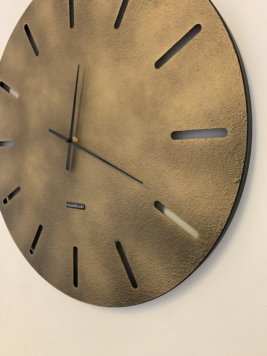 Wandklok RETRO METAL BRONS | bol.com
